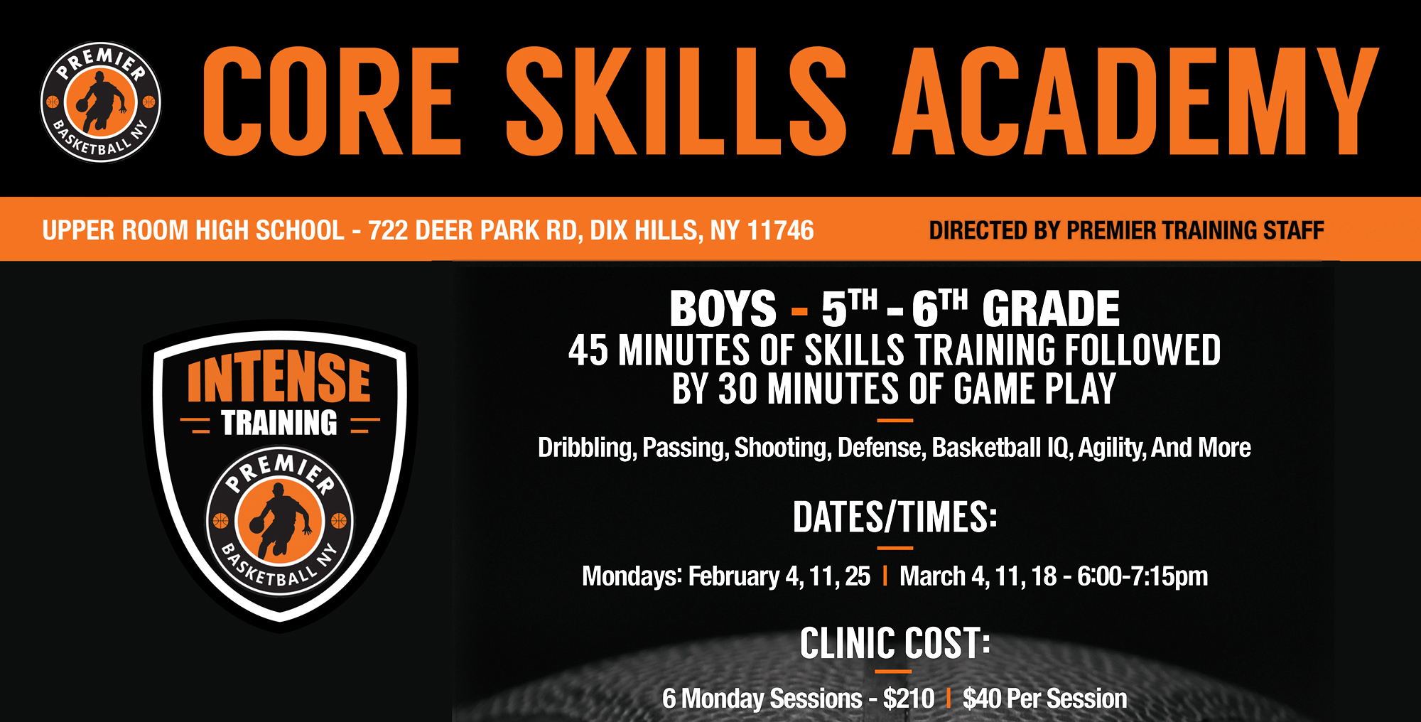 Premier Basketball - Premier Basketball Training Program New York